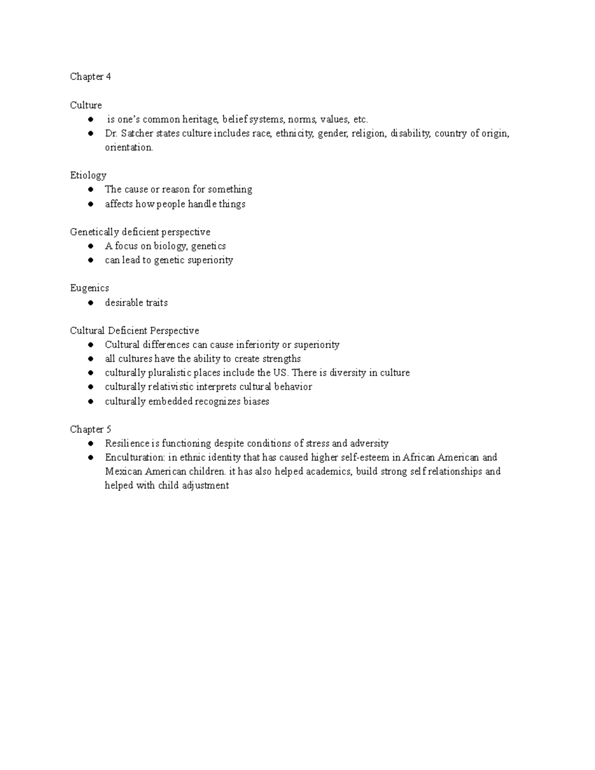 Positive psych 4 - Chapter 4 Culture is one’s common heritage, belief ...