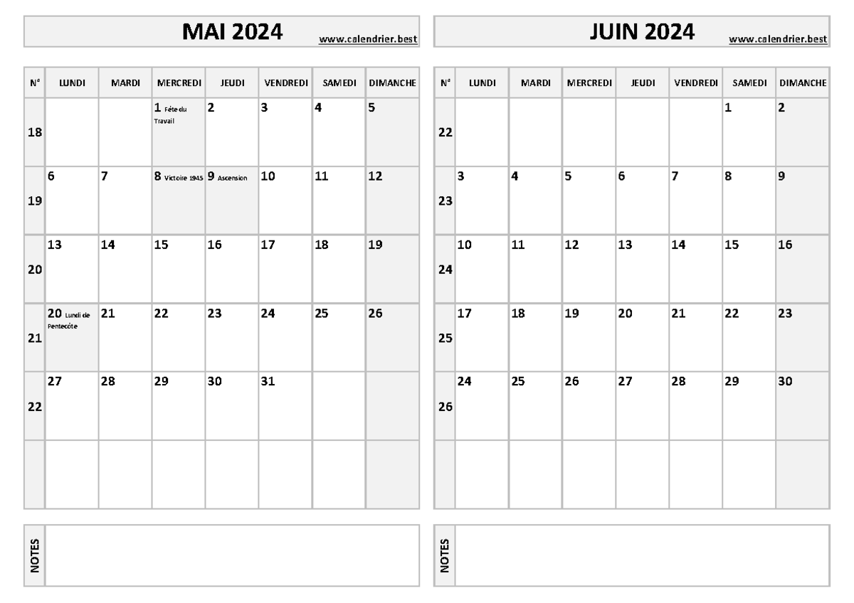 Calendrier - rien - calendrier calendrier N° LUNDI MARDI MERCREDI JEUDI ...