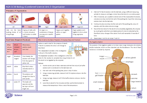 AQA Cell Biology Knowledge Organiser - Cell Biology Knowledge Organiser ...