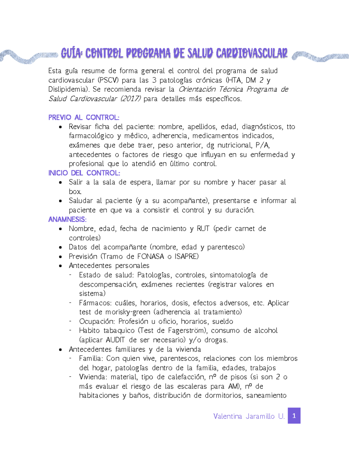 Guía control PSCV - Guía csi - Esta guía resume de forma general el control del programa de ...