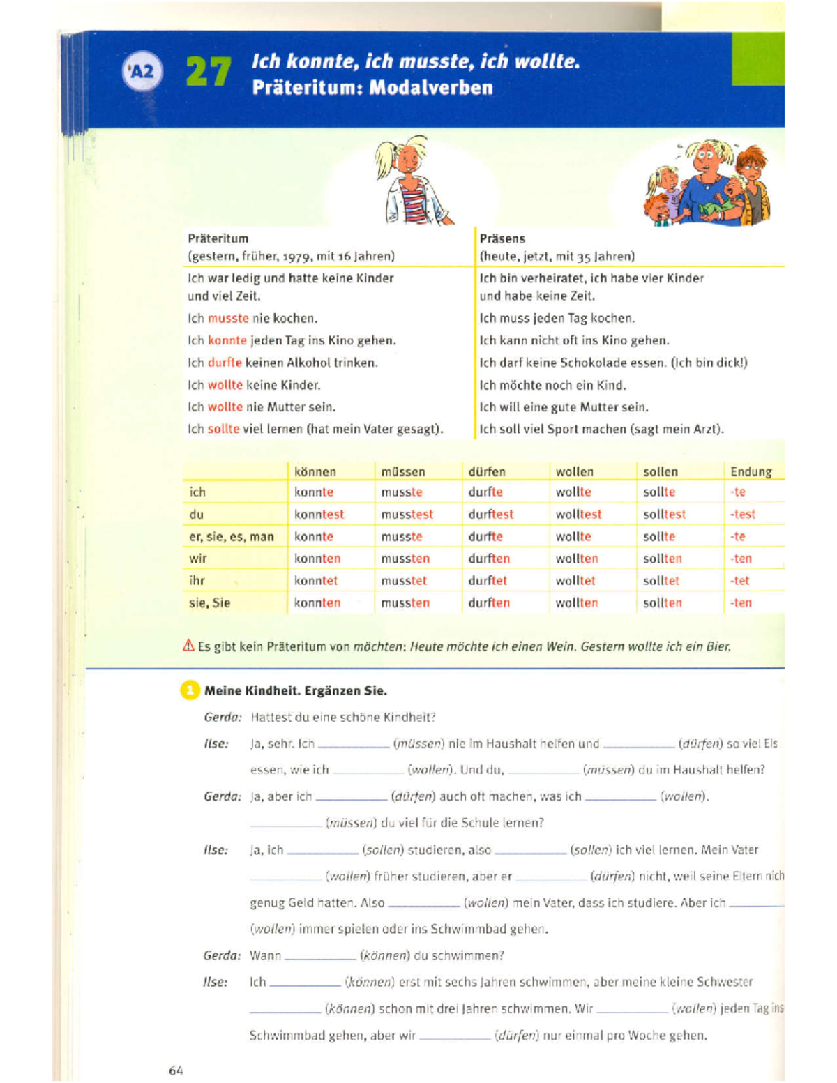 Modalverben Präteritum üben - Ngữ pháp tiếng Trung - Studocu