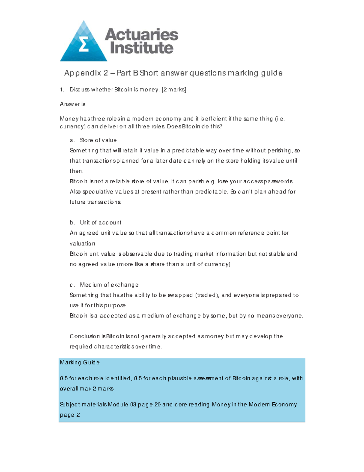 ALM 2020 S2 Part B Assignment Question and Marking Guide Final - . Ap p ...