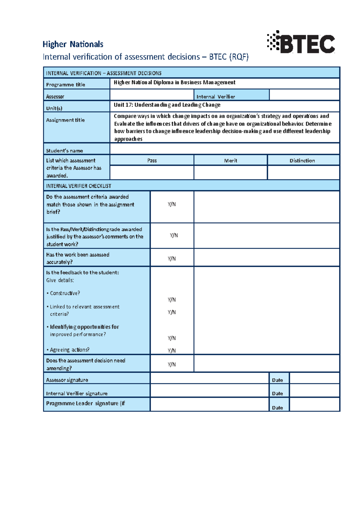 Ulc Assignment Translated Auto Recovered Higher Nationals Internal Verification Of