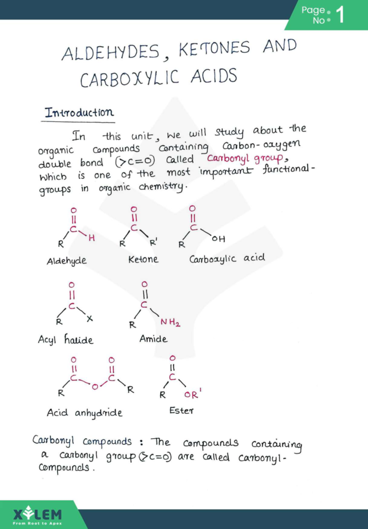 Aldeydes, ketones and carboxylic acid - Solid State , Chemistry - Studocu