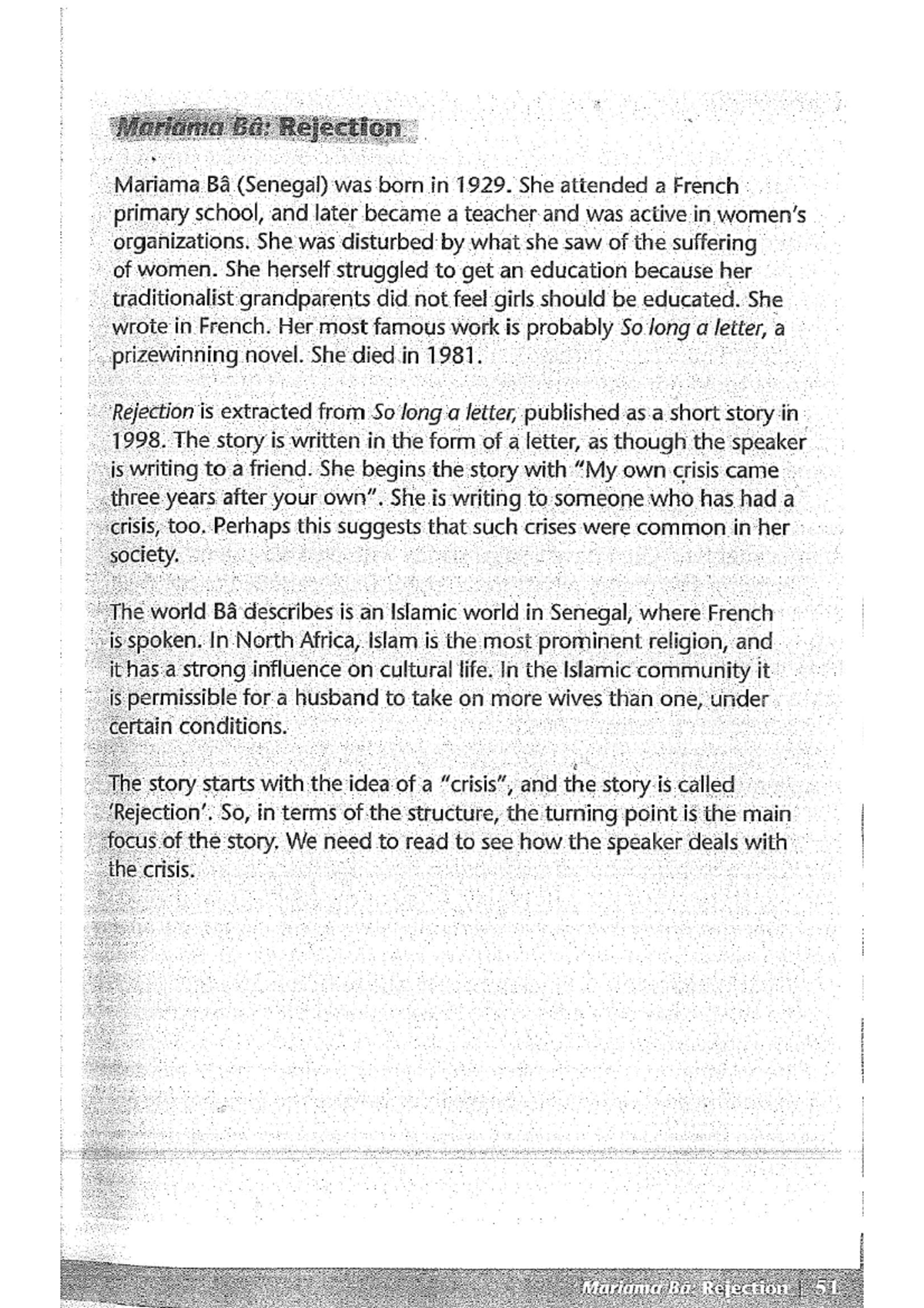 Rejection - Explain well - Studocu