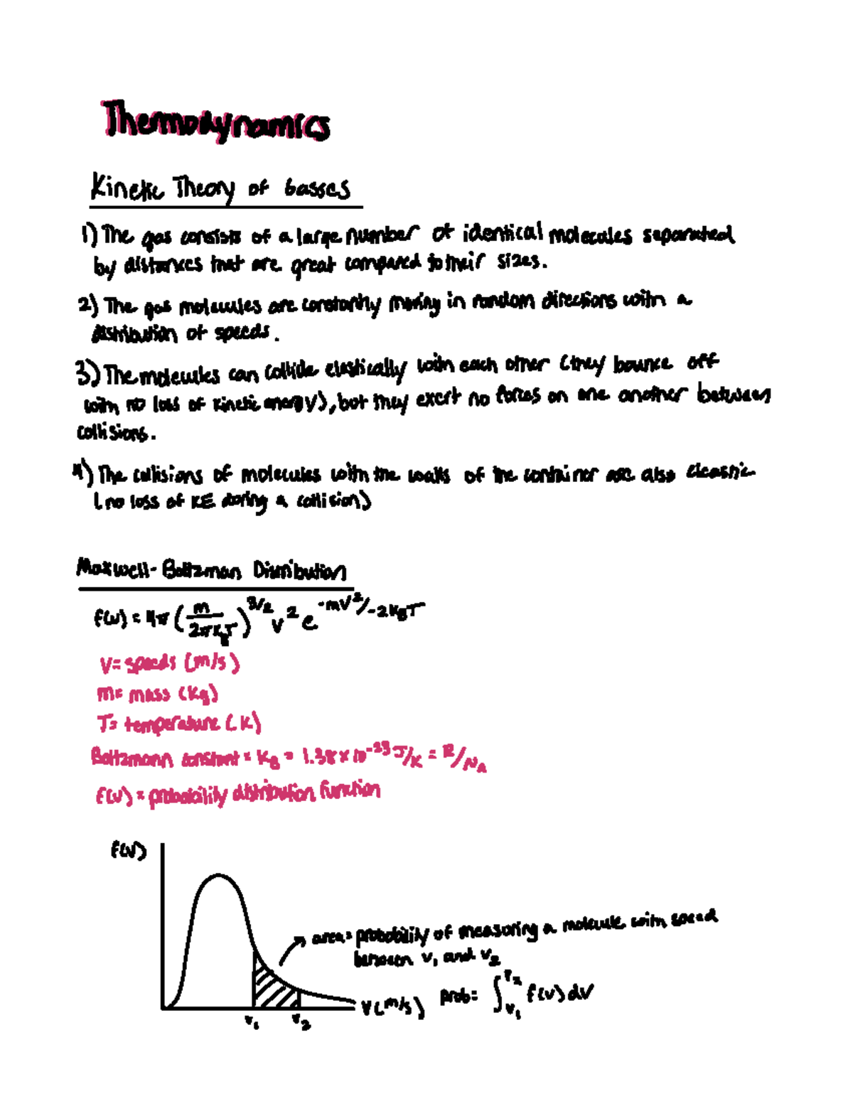 Outline #12 Kinetic Theory of Gases, Maxwell-Boltzmann Distribution ...