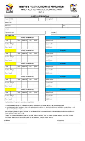 Match sanctioning form level i & ii (s1) - PHILIPPINE PRACTICAL ...