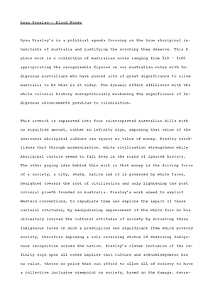 Visual Arts Essay - 12220 - Studocu