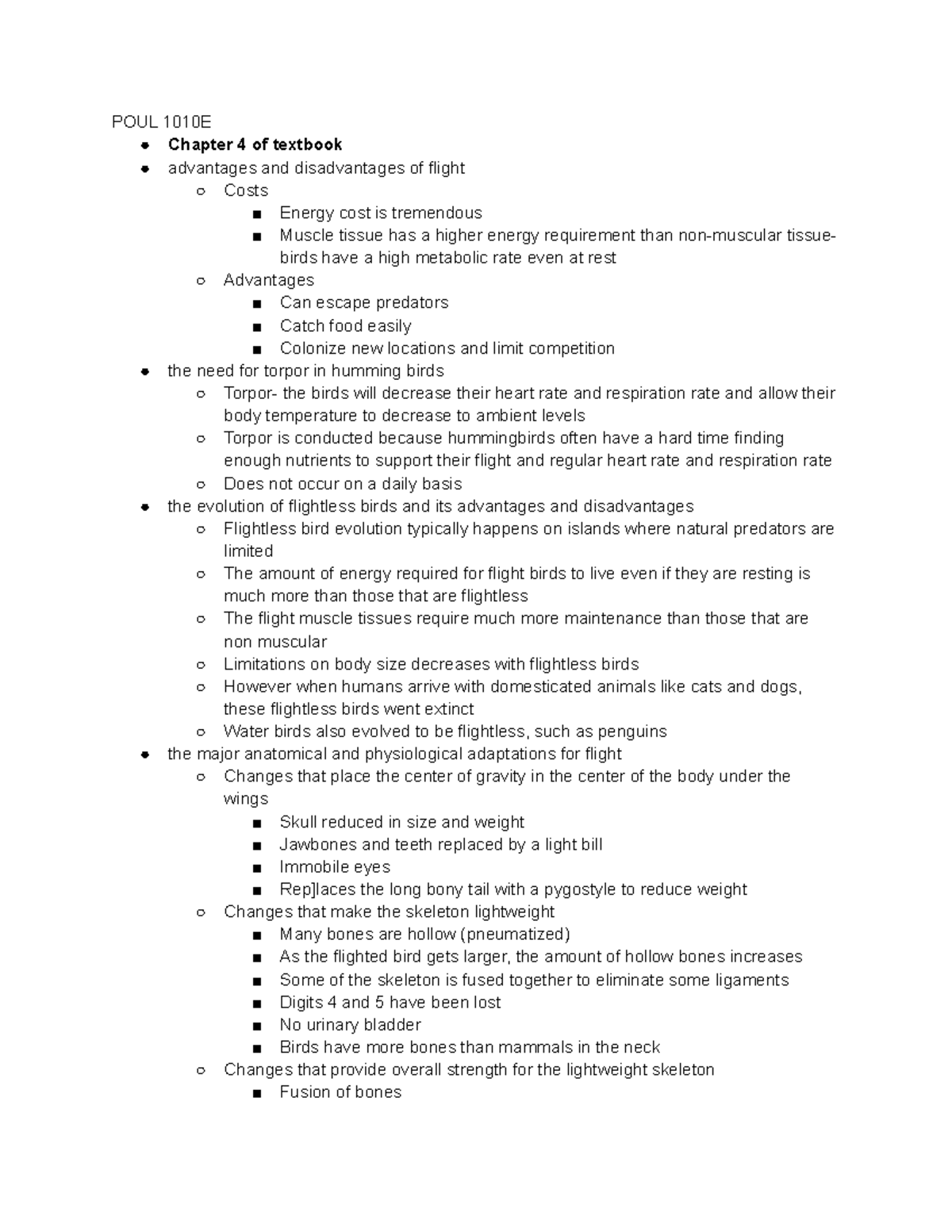 POUL Module 2 - POUL 1010E Chapter 4 of textbook advantages and ...