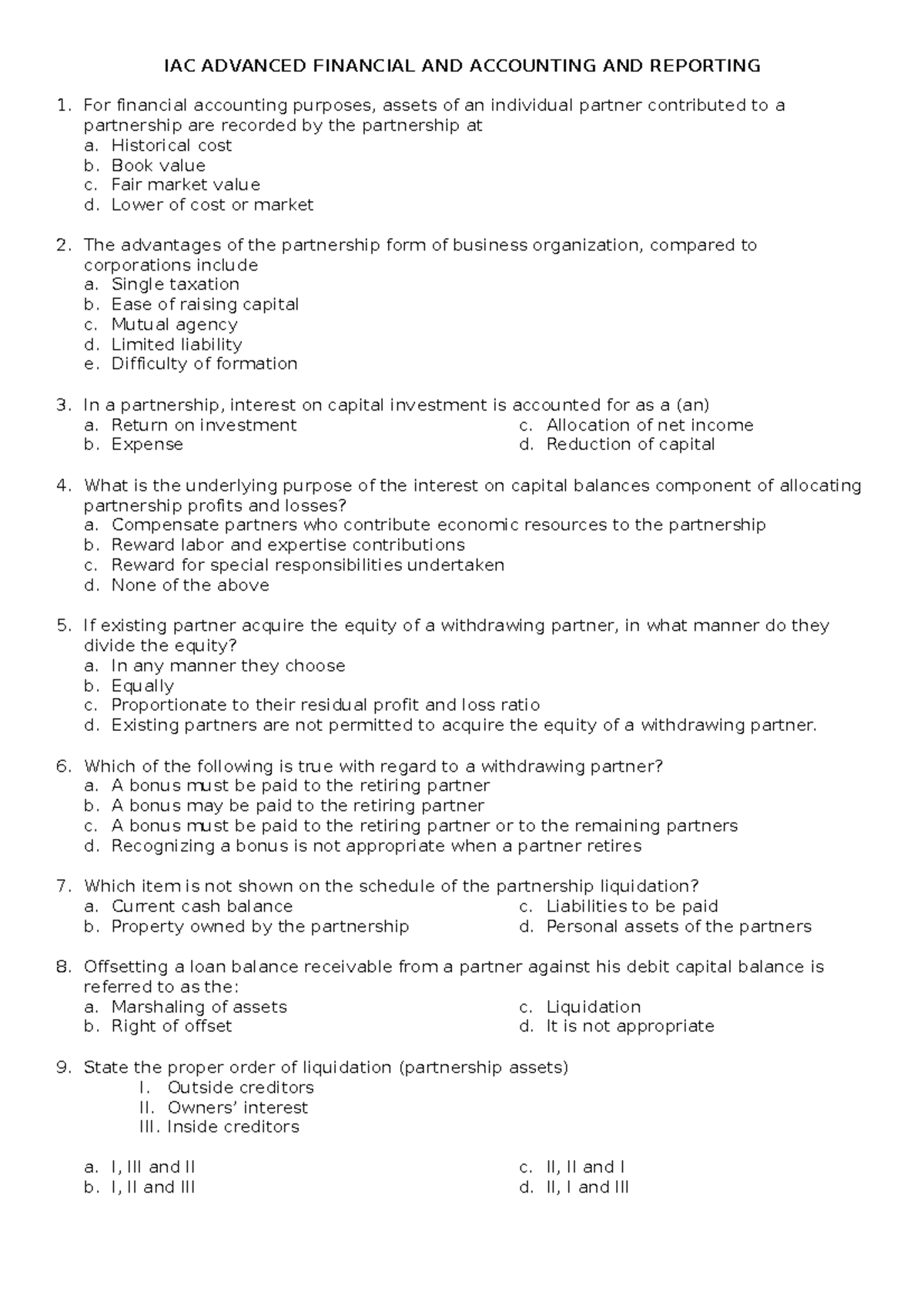 IAC Advanced Financial AND Accounting AN - IAC ADVANCED FINANCIAL AND ...