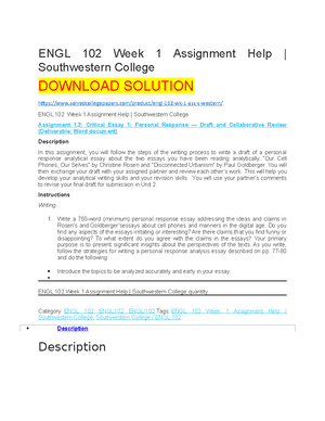 New Solution- PSY 211 Module One Milestone Template-Snhu - New Solution: PSY 211 Module One ...