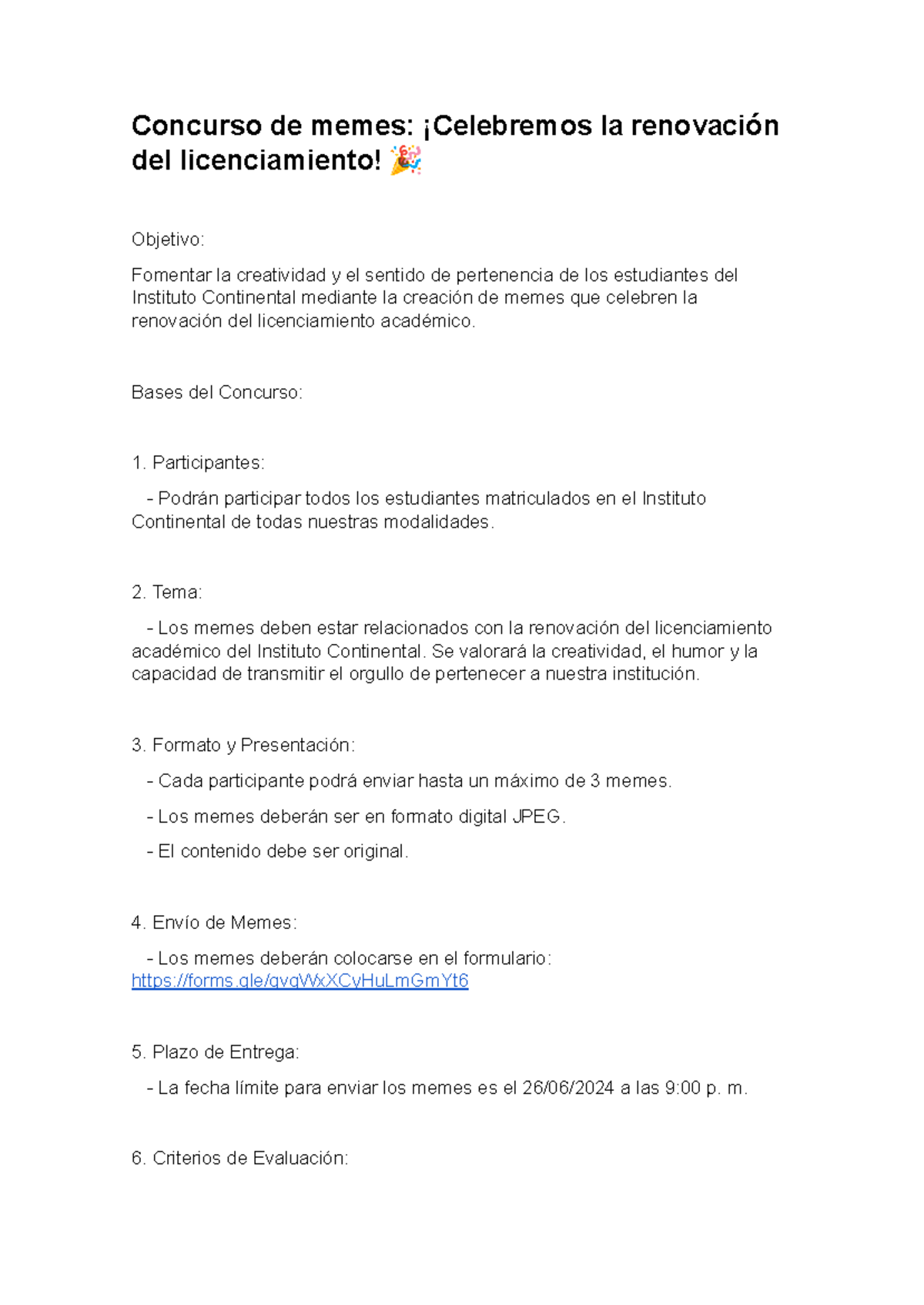 Bases del concurso de memes - Concurso de memes: ¡Celebremos la ...