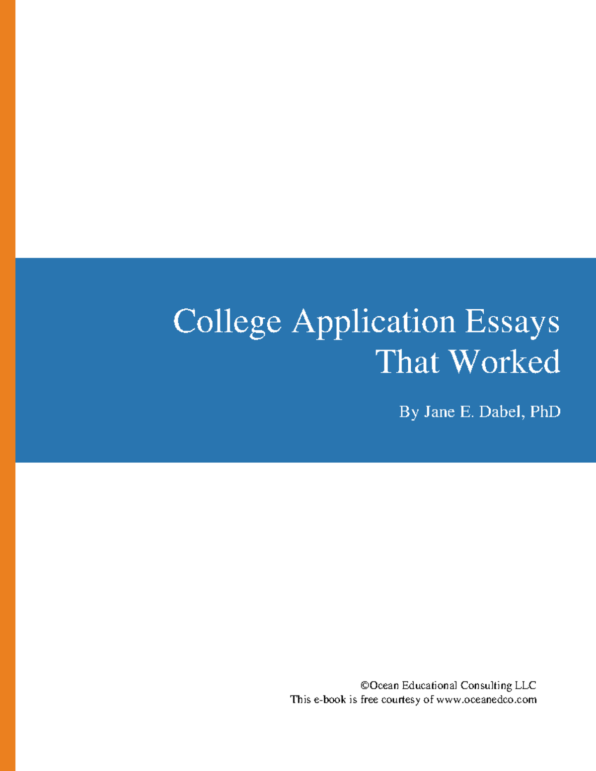 Essays-that-worked - 77iujk - College Application Essays That Worked By ...