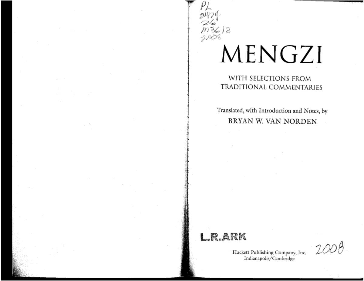 Mengzi - Selections - Summary Portfolio Selection - SOC 08120 - Studocu