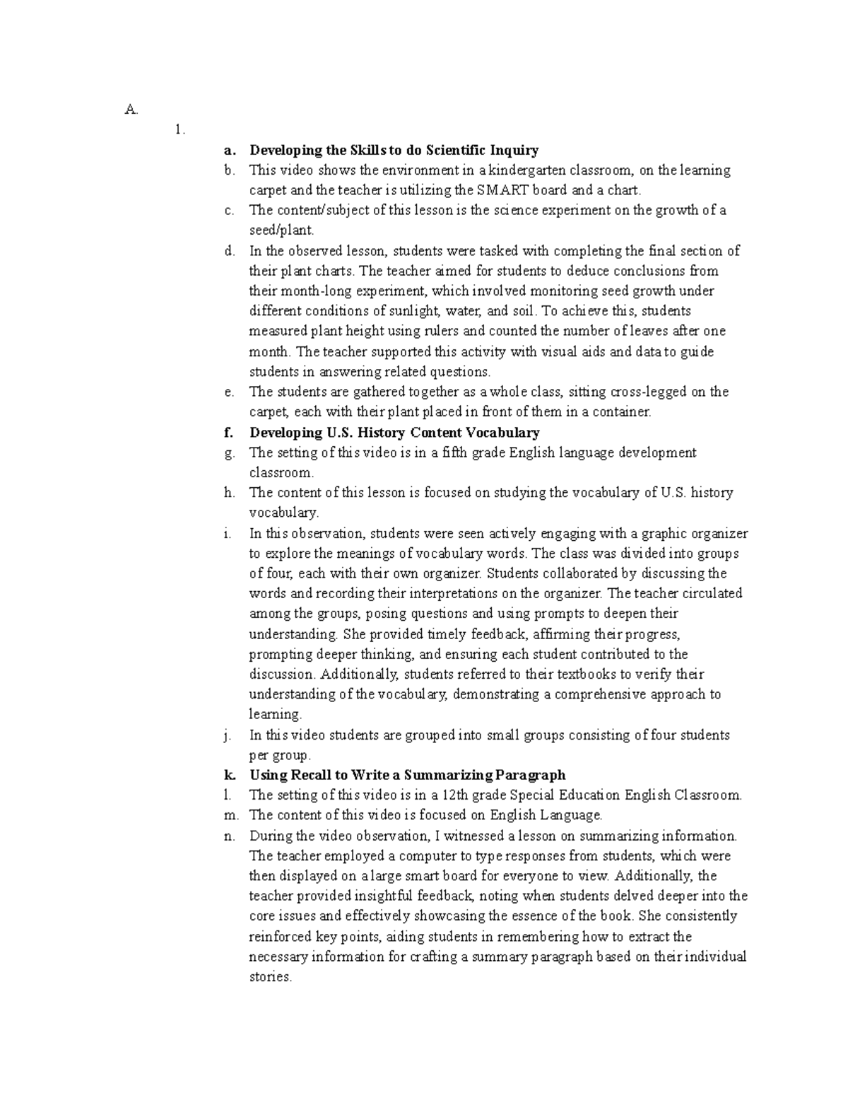 DIM4 TASK 3 - A. 1. a. Developing the Skills to do Scientific Inquiry b ...