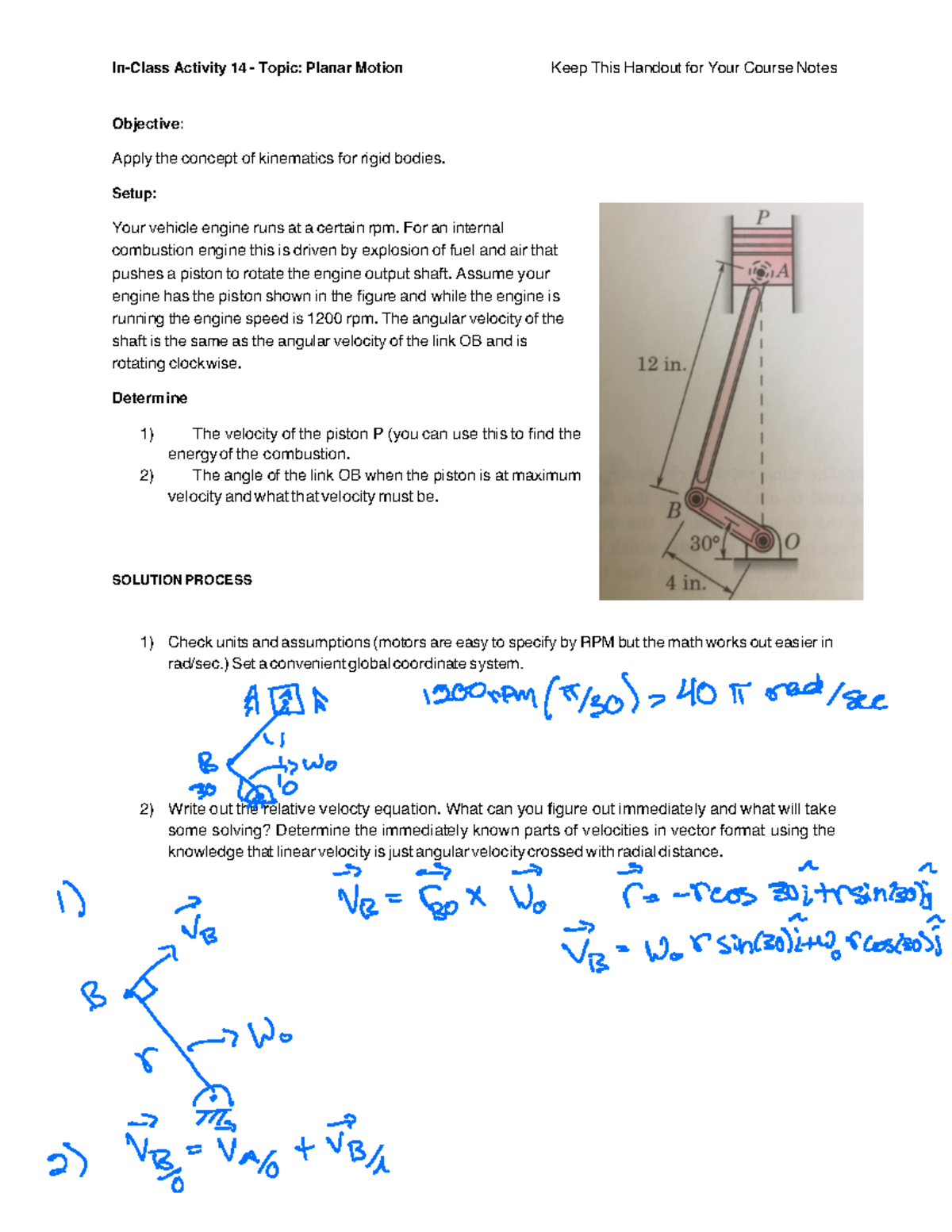 IC14 Planar Motion - Lecture notes IC 14 - Activity 14 Topic: Planar ...