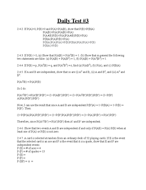 Daily Test #7 - None. - Daily Test 3.5. Give a proof of the Central ...