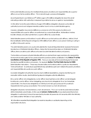 Carltona Ltd v Commissioners of Works - The Carltona doctrine (or ...