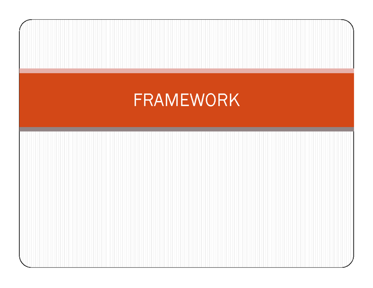 Framework of consumer behaviour - FRAMEWORK PERSPECTIVES ROLE THEORY ...