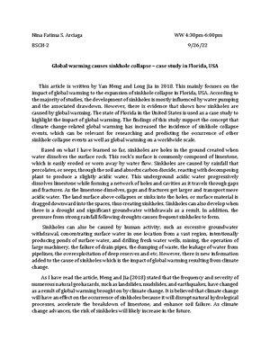 Arciaga Features and Characteristics of Surface water - Nina Fatima S ...