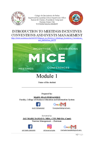 Philippine GEO Module 1 ok - Colegio de San Antonio de Padua Supervised by Lasallian School ...