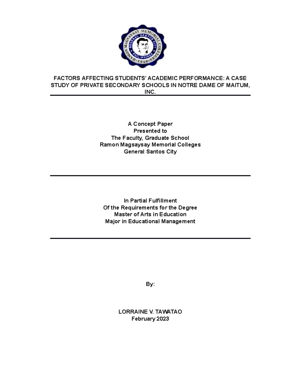 Factors Affecting Student Performance - Copy - FACTORS AFFECTING ...