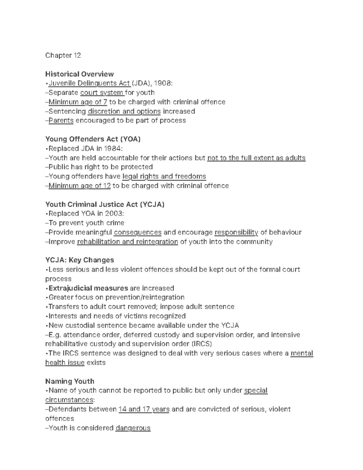 Chapter 12 Forensic Psychology - Chapter 12 Historical Overview ...