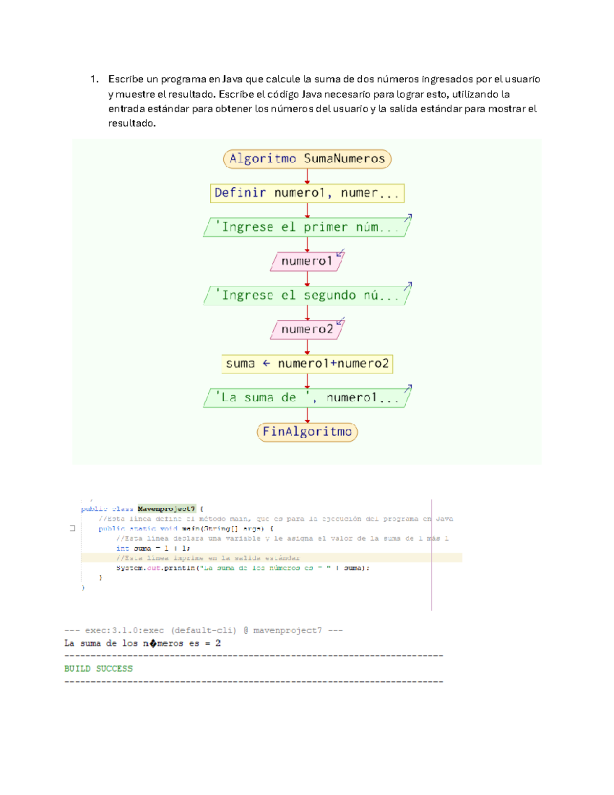 PC1 Frank Albert Calcina Arapa - Escribe un programa en Java que ...