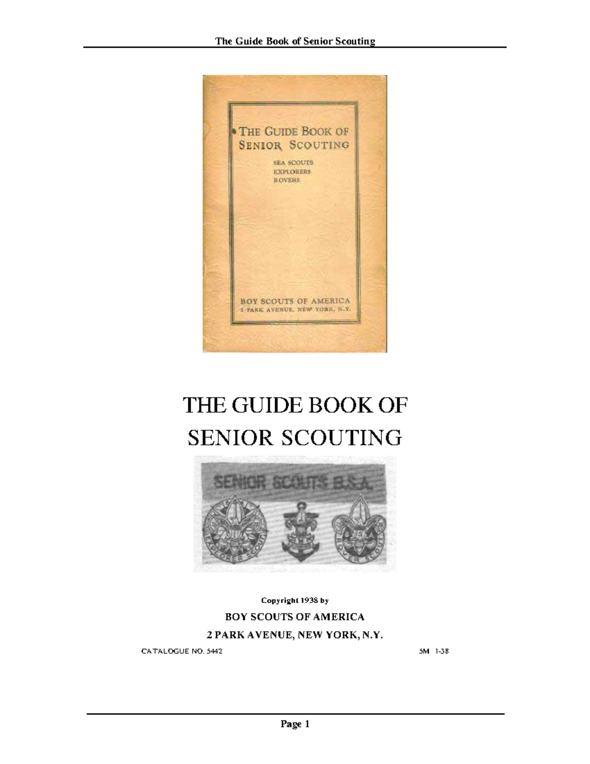 Gbseniorscouting - bsp - THE GUIDE BOOK OF SENIOR SCOUTING Copyright ...