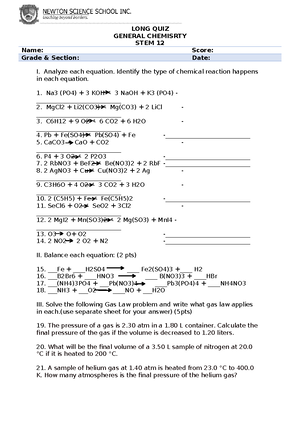 CRE Questions - CRE Sample question - Question 1: Which type of reactor ...