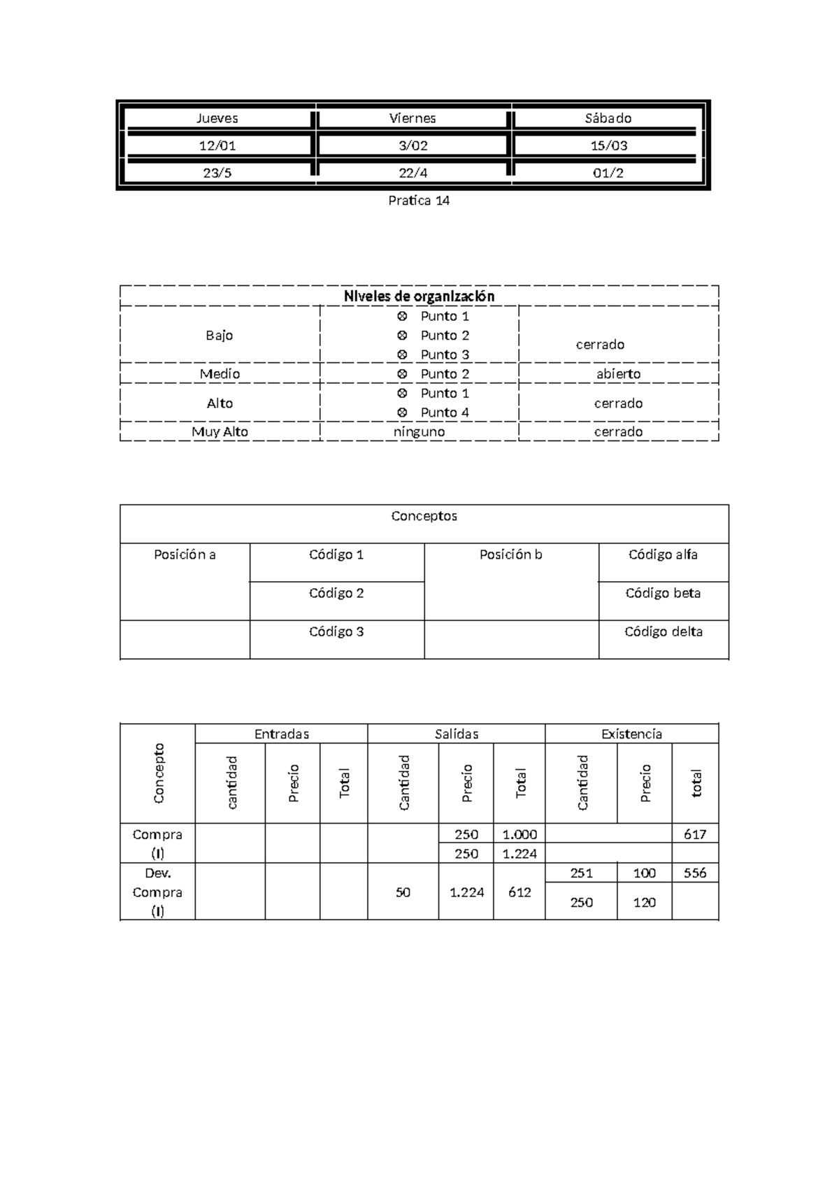 Practica 14 - Práctica en Word para casa - Jueves Viernes Sábado 12/01 ...