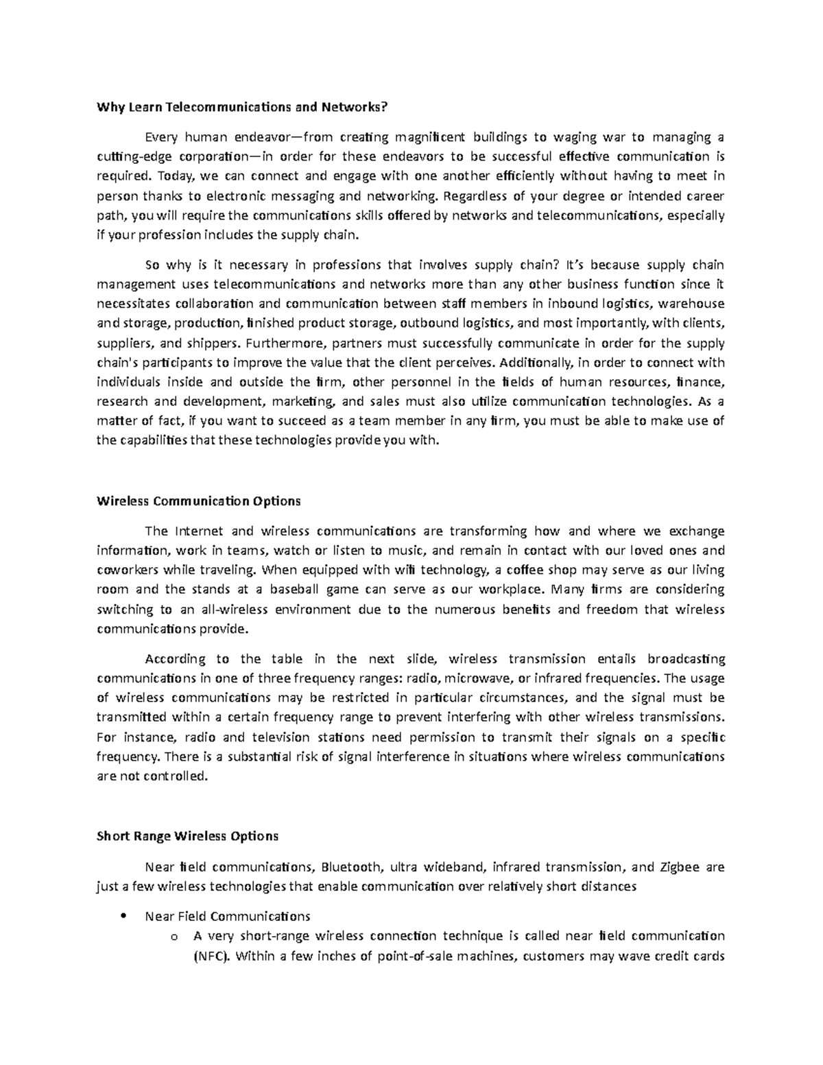 Telecommunication and Networks - Why Learn Telecommunications and ...