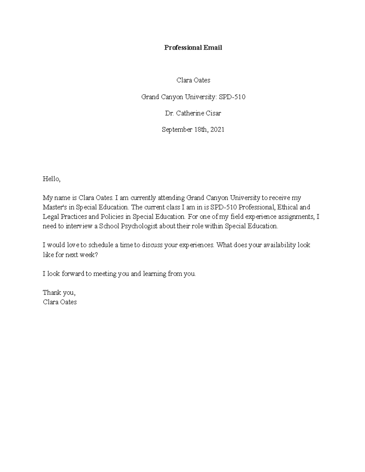 Professional Email SPD-510 - Professional Email Clara Oates Grand ...