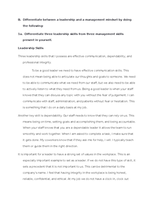 D218 task 2 revision - Complete the following and add it to the ...