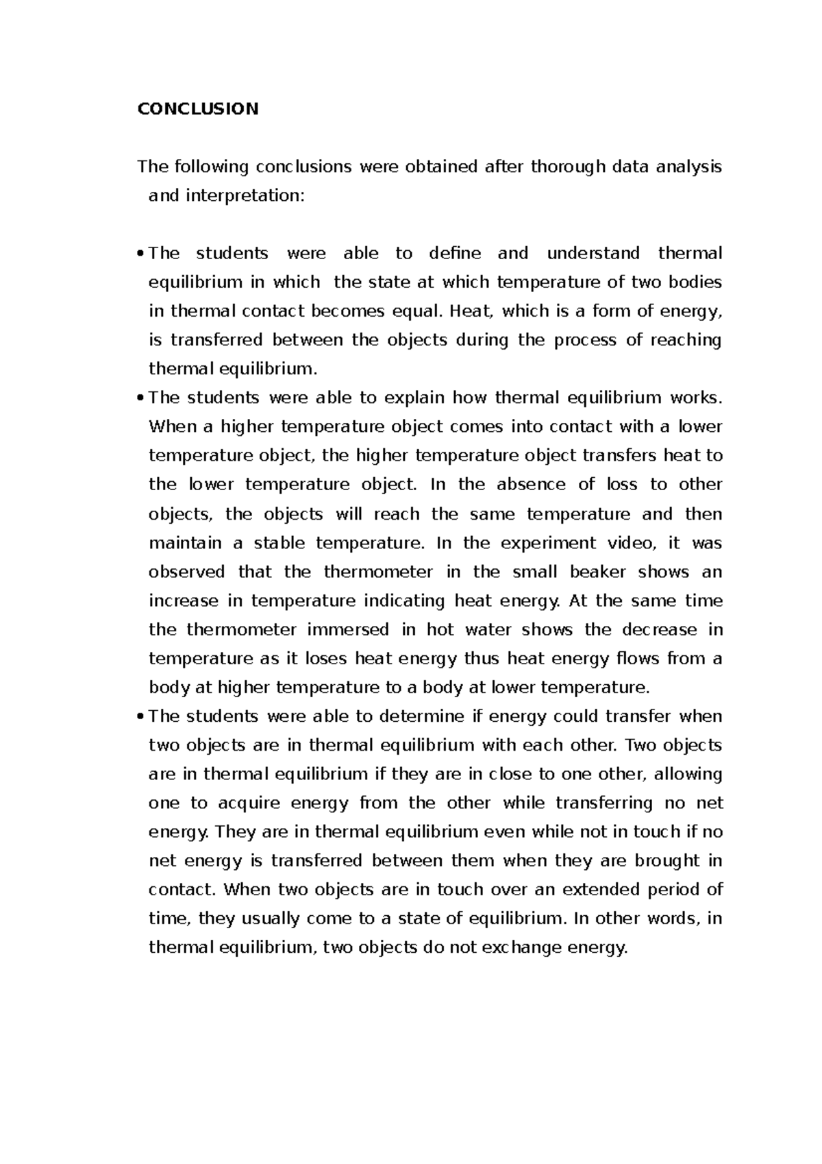 LAB EXPERIMENT REPORT4- PHOTOSYNTHESIS (CONCLUSION) - CONCLUSION The ...