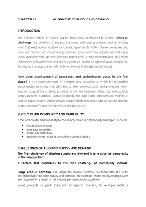 Logistics Management 2B - FACULTY/COLLEGE College of Business and ...