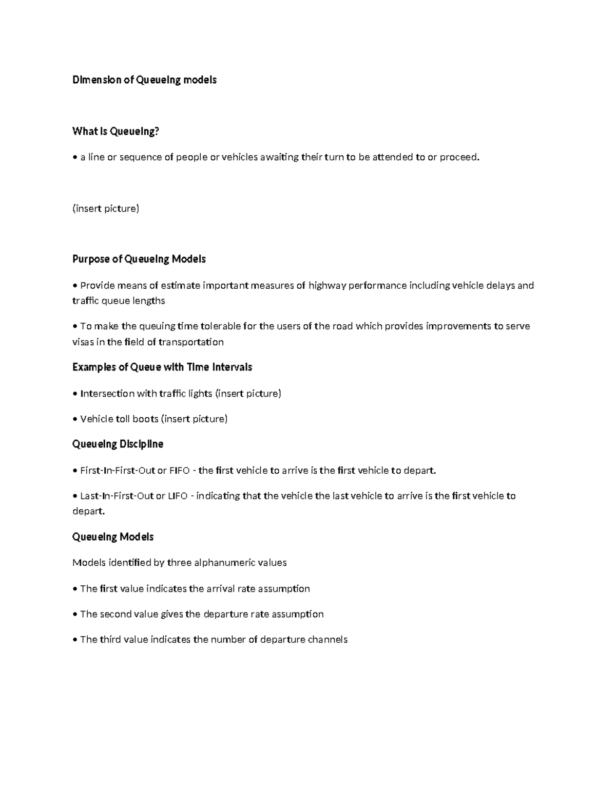 Queueing And Dimension Of Queueing Models Dimension Of Queueing