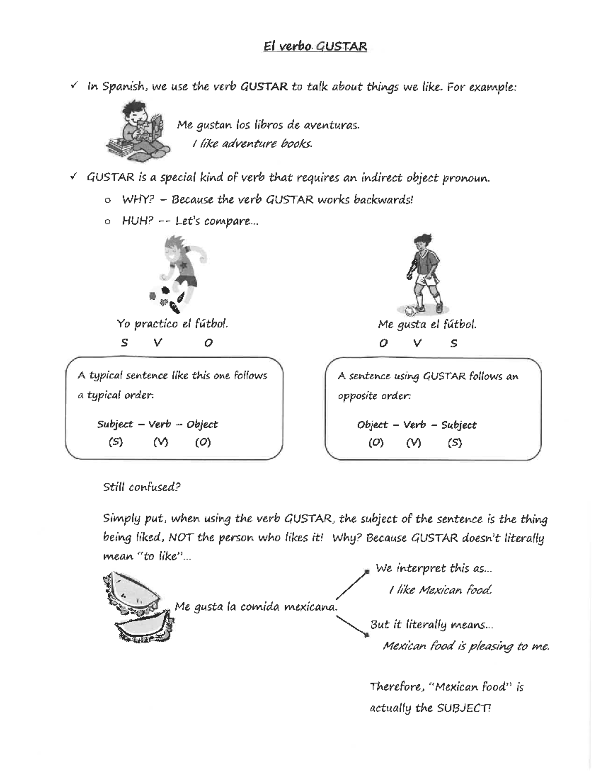 Gustar Notes - SPN 141 - Studocu
