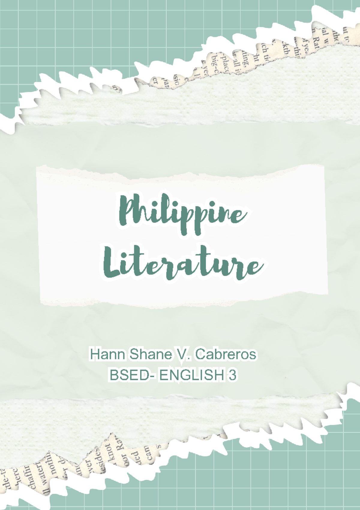 Litlit - it will help your assignments - Philippine Literature ...