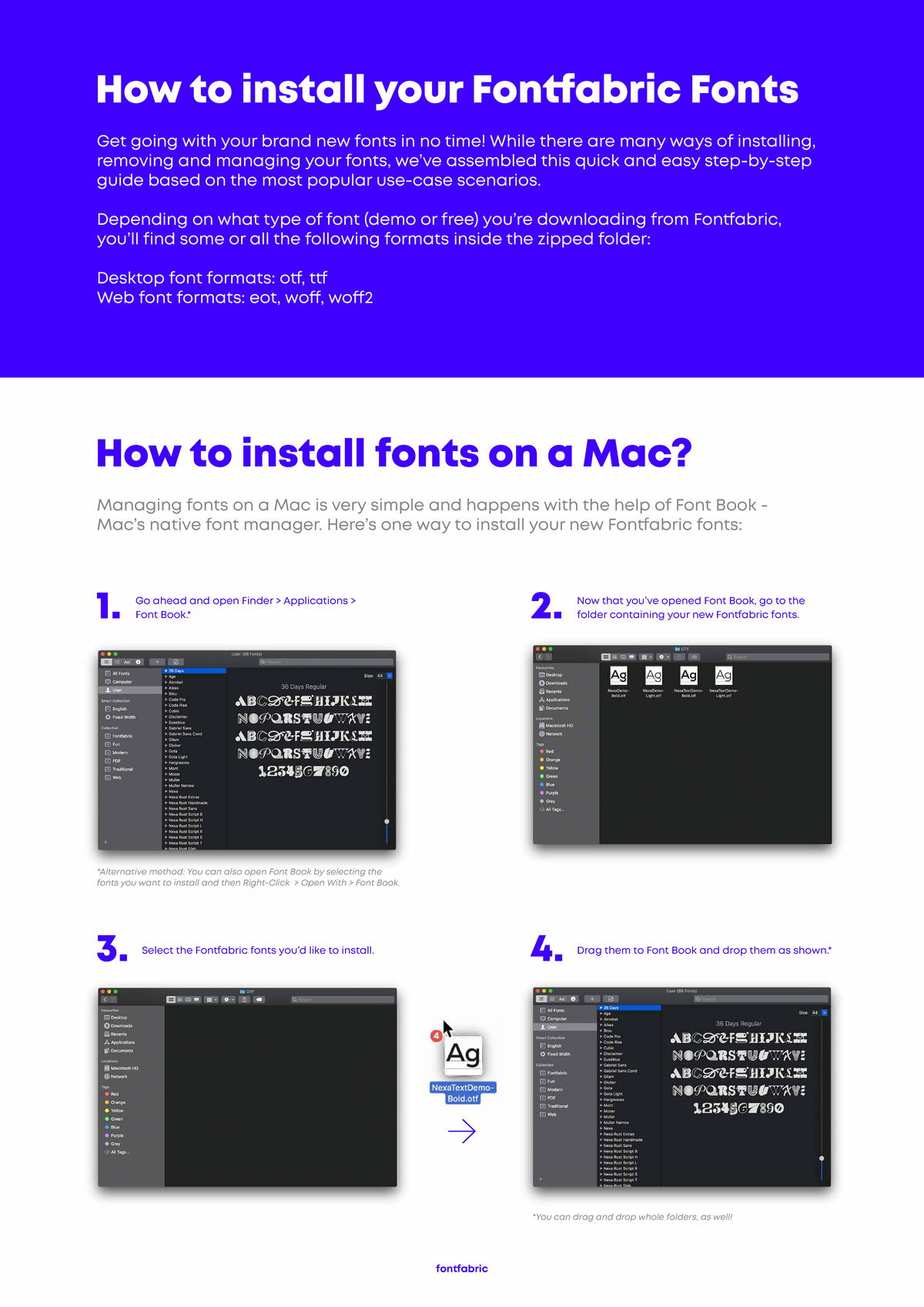 How to install your Fontfabric Fonts - → How to install your Fon abric ...