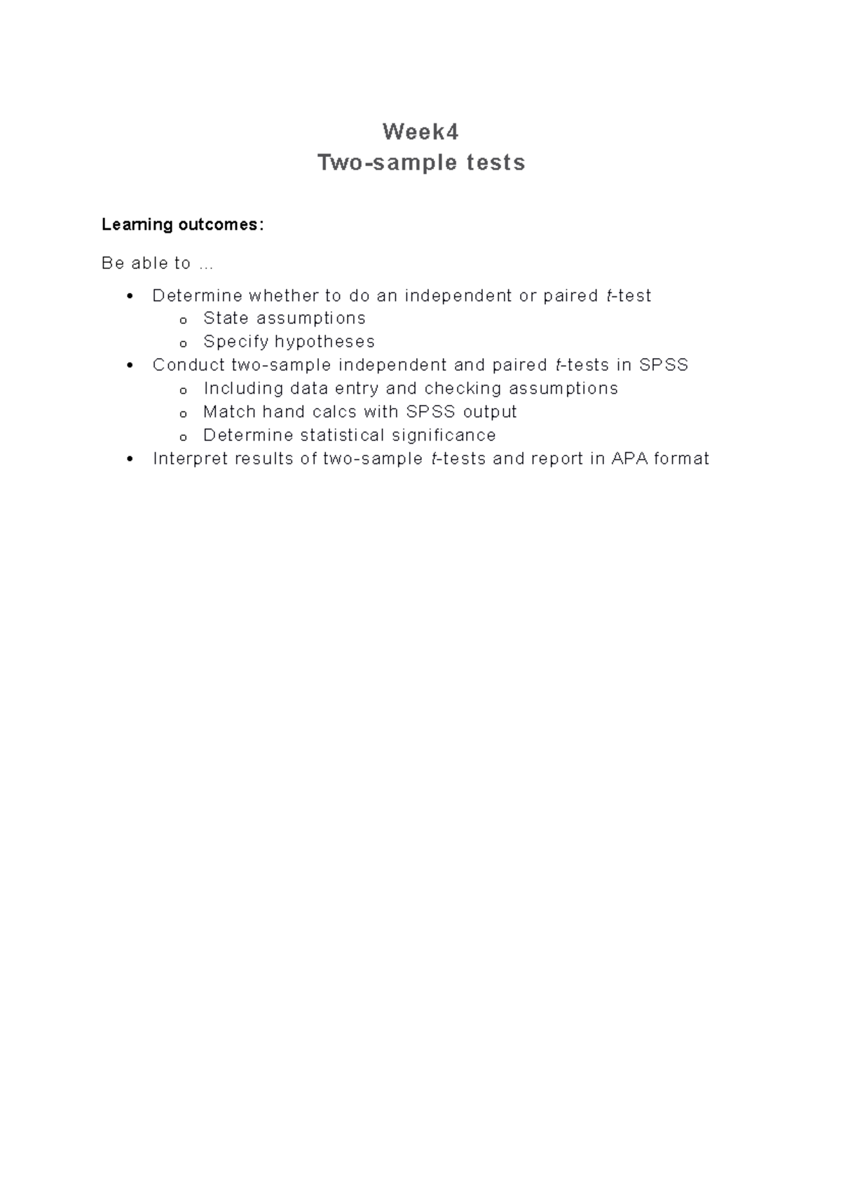 Week 4 workbook with answers - PSYC250 - UOW - Studocu