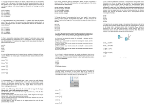 PHY 213 Ray Optics 2 Lenses Worksheet - PHY 2 13 Lab 9 : Ray Optics 2 - Lenses DA 1 : record ...