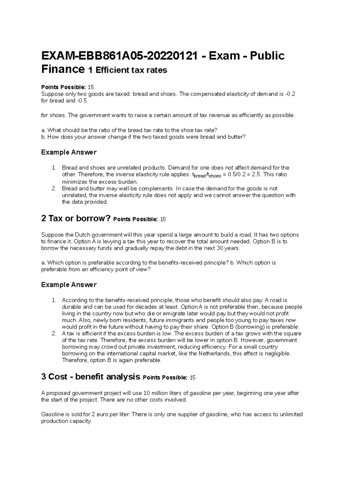Exam public finance 2022 - EXAM-EBB861A05-20220121 - Exam - Public ...