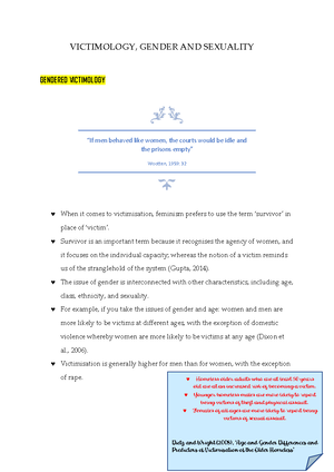 Introduction to Victimology and Victimology Theory - INTRODUCTION TO ...