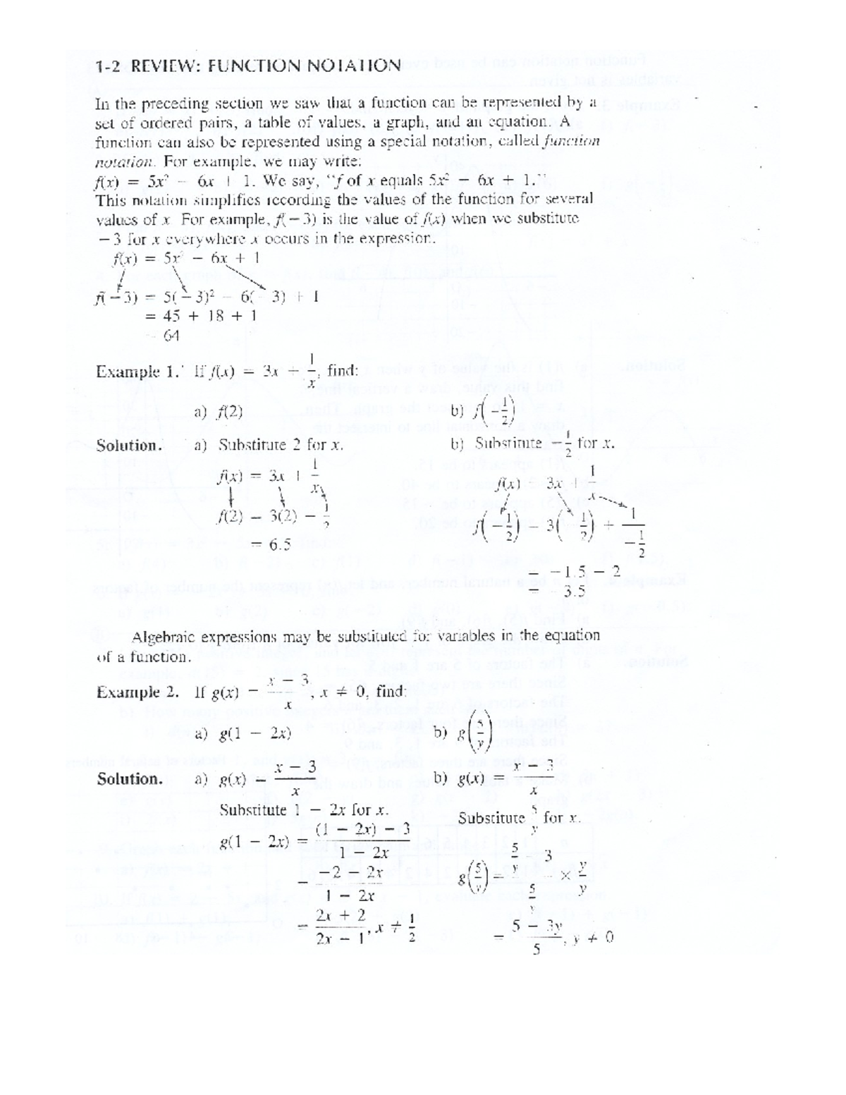 Review of function notation exam notes - Studocu