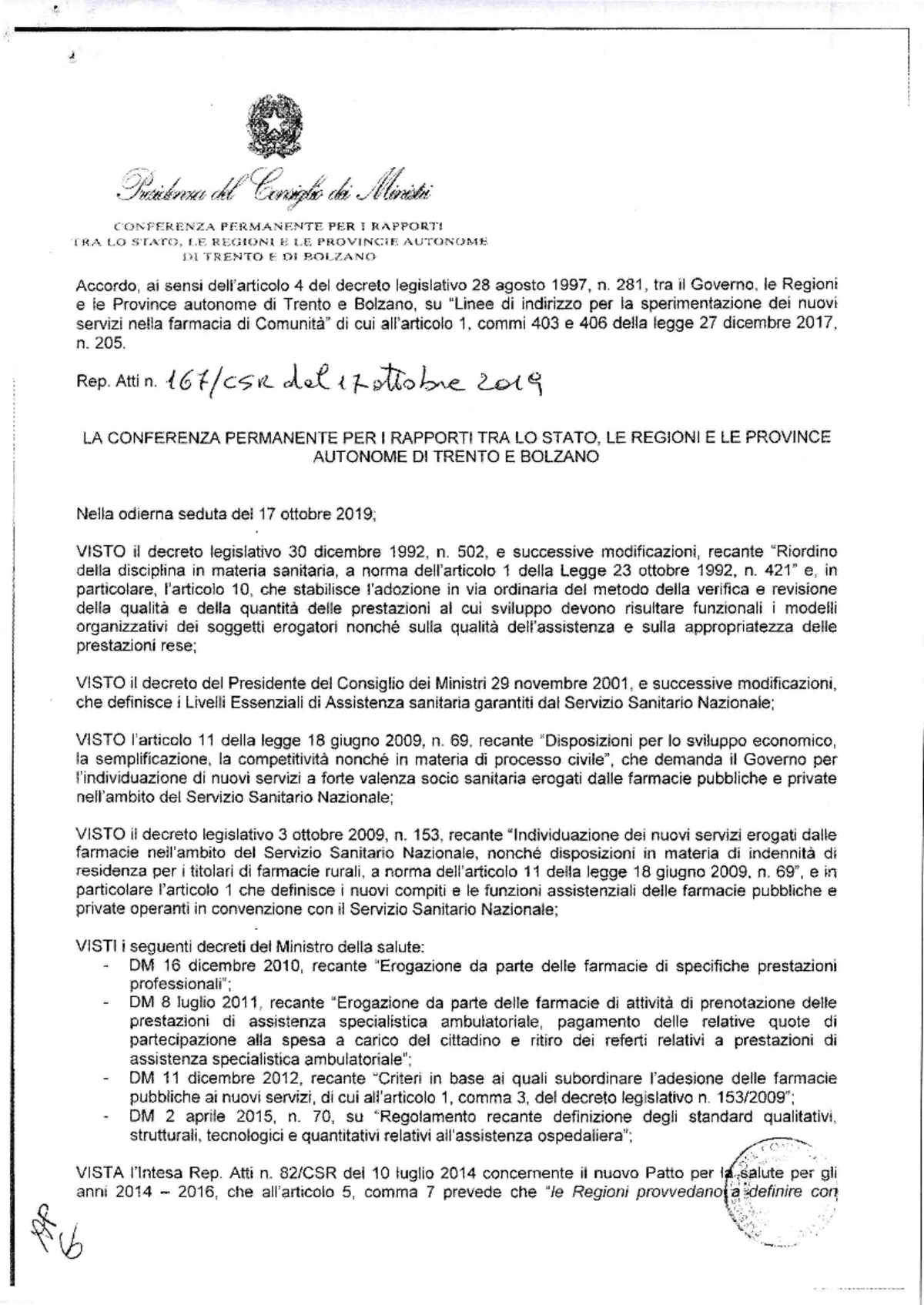 Linee di indirizzo per la sperimentazione dei nuovi servizi nella ...