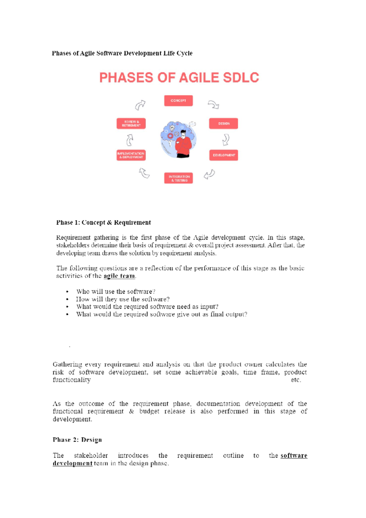 Agile notes - Computer Science - Studocu