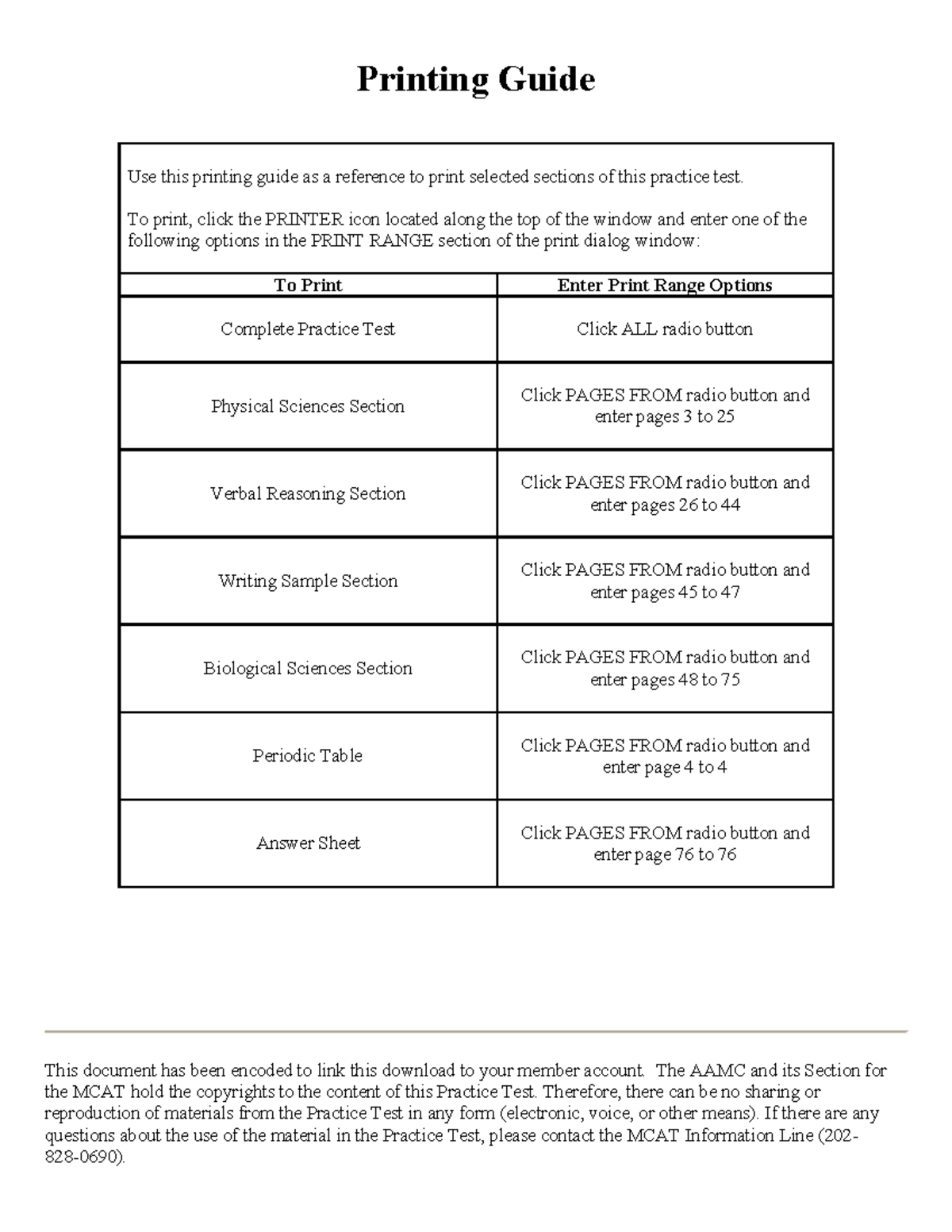 Take Home Test 6 - blah - Printing Guide Use this printing guide as a ...