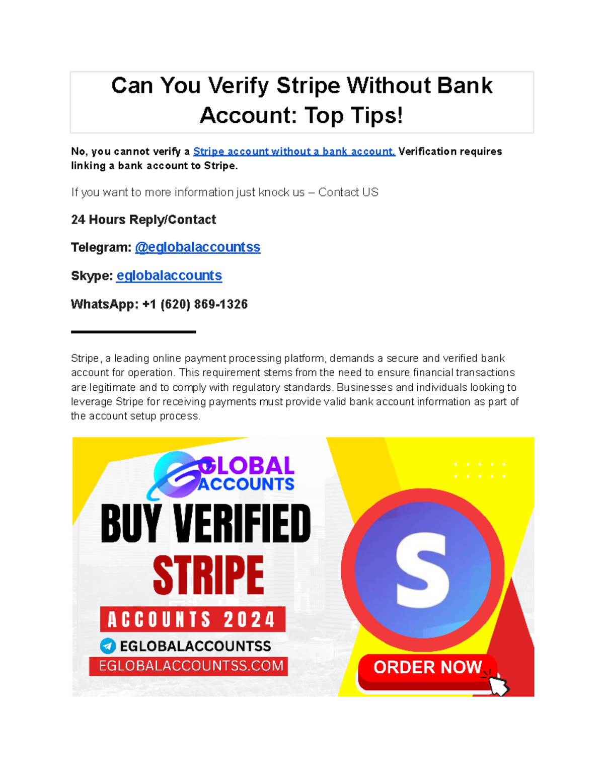 Can you verify Stripe without bank account - Can You Verify Stripe ...