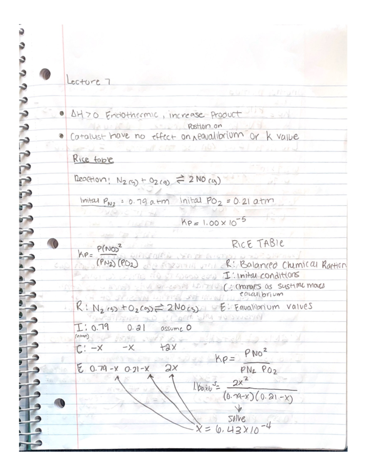 Learning RICE tables - Chem 161 - Western - Studocu